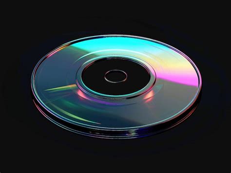 A Cd With A Rainbow Design On It Premium Ai Generated Image