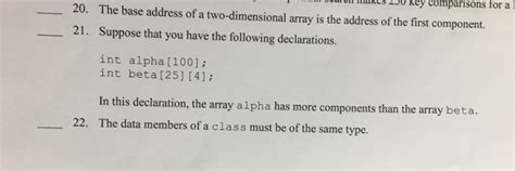 Solved 23 The Member Functions Of A Class Must Be Public