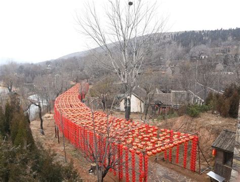 山村搭建燈籠隧道迎元宵 每日頭條