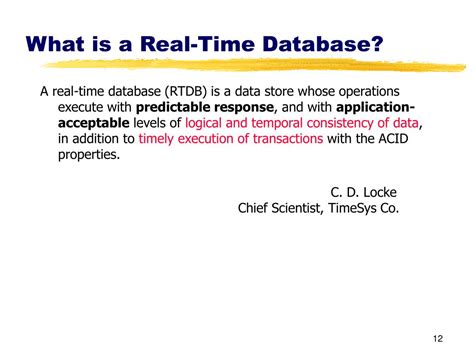 ppt real time database systems and data services issues and