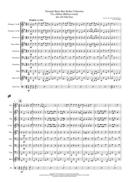 Tie A Yellow Ribbon Round The Ole Oak Tree Brass Ensemble Digital
