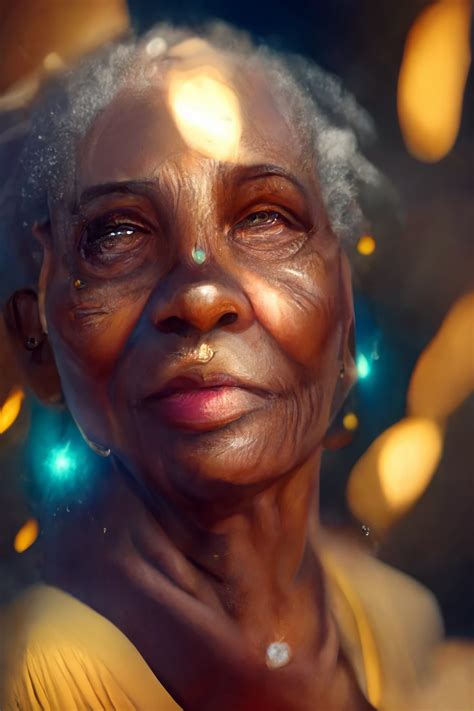 神奇老年女性的艺术氛围midjourney图片作品 艺点创意商城