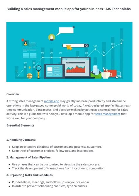 Ppt Ais Technolabs Developing A Mobile App For Sales Management In