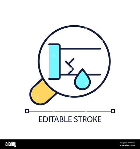 Cracked Pipe Rgb Color Icon Stock Vector Image And Art Alamy