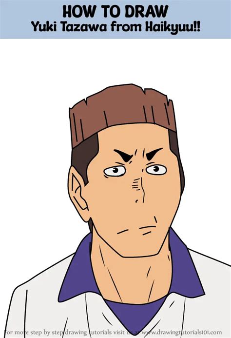 How To Draw Yuki Tazawa From Haikyuu Haikyuu Step By Step