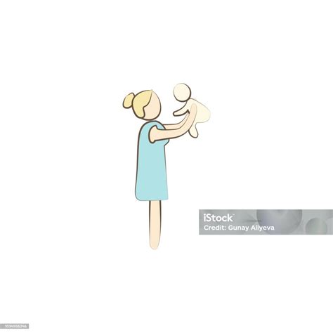 母親圖示元素的母親節圖示的移動概念和 Web 應用程式彩色母圖示可用於 Web 和移動向量圖形及更多人圖片 人 問候 圖示 Istock