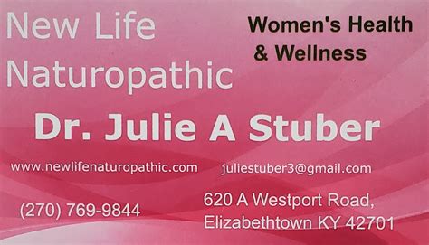 Dr Julie Stuber New Life Naturopathic