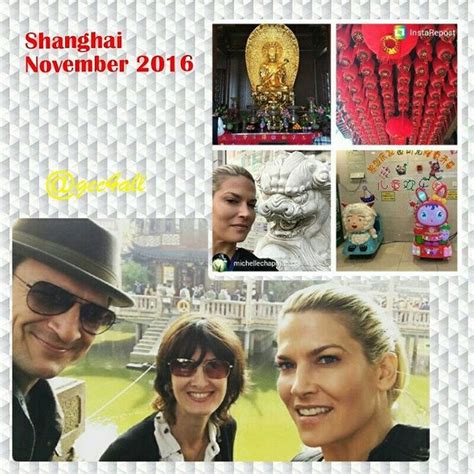 Nathan Fillion And Michelle Chapman Sightseen In Shanghai Thanks For