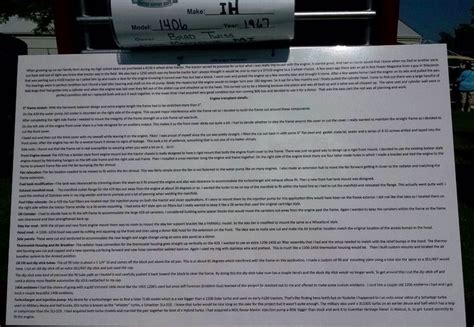Info On The Ih 1406 Of Brad Twiss