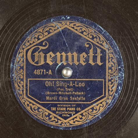 Oh Sing A Loo Mardi Gras Sextette Free Download Borrow And