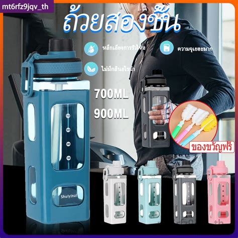 ฟรีแปรง กระติกน้ําเด็ก 700 900mlขวดน้ําพลาสติก กระบอกน้ำ ทรง สี่เหลี่ยม แบบพกพา Shopee Thailand