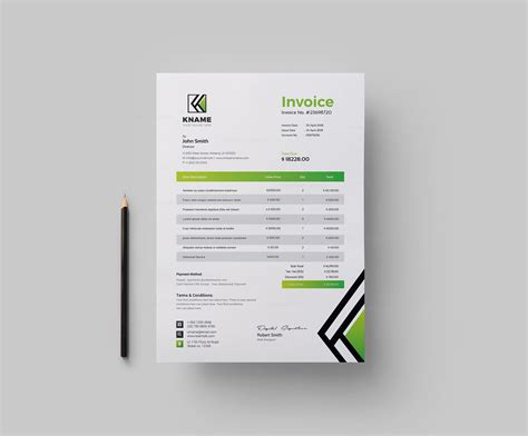 Name Creative Invoice Design Template Graphic Templates