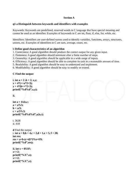 put2021 section a q1 a distinguish between keywords and identifiers