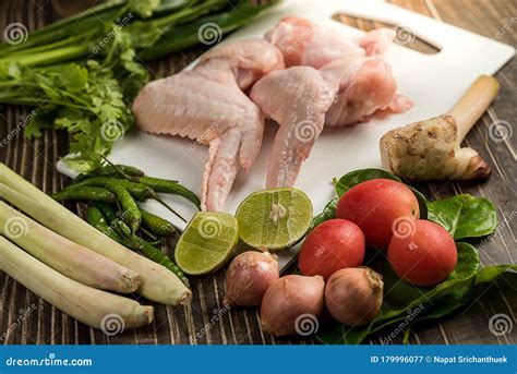 Preparation Of Raw Materials For Thai Cooking Stock Image Image Of Herb Nutrition 179996077