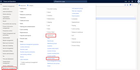 In The Location Type I Have Mentioned Four Main Locations These Are Baydoor Floor Receiving