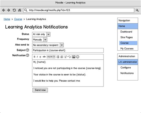 Learning Analytics Specification Moodledocs