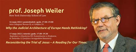 Joseph Weiler Znów W Krakowie Tischnerpl