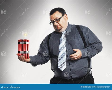 Businessman Holding Sticks Of Dynamite Stock Photos Image