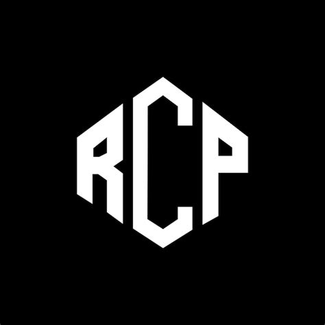 Diseño De Logotipo De Letra Rcp Con Forma De Polígono Rcp Poligono Y