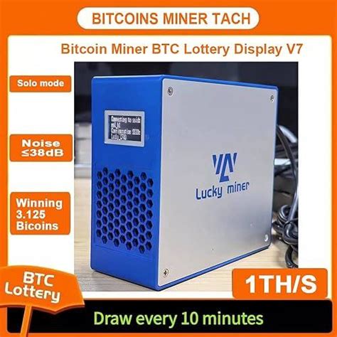 Bitcoins Miner Solo Lottery Miner 2 4g Wifi Sha 256 Bm1366 Latest Upgrade Model V7 1th S Crypto