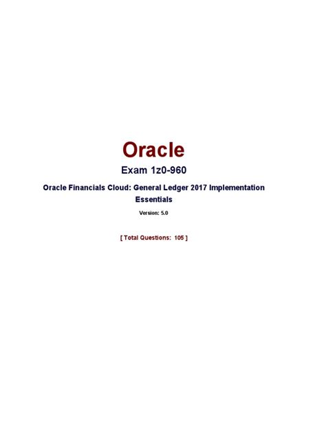 Oracle General Ledger Essentials Pdf Debits And Credits Computing