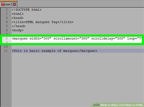How To Make Text Blink In Html 10 Steps With Pictures Wikihow