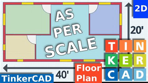Tinkercad Floor Plan Tutorial Scaled 2d Floor Plan In Tinkercad