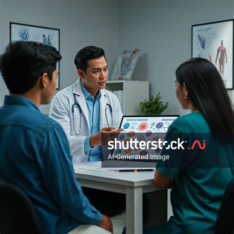 Filipino Doctor Showing Scientific Diagram Filipino Ai Generated Image