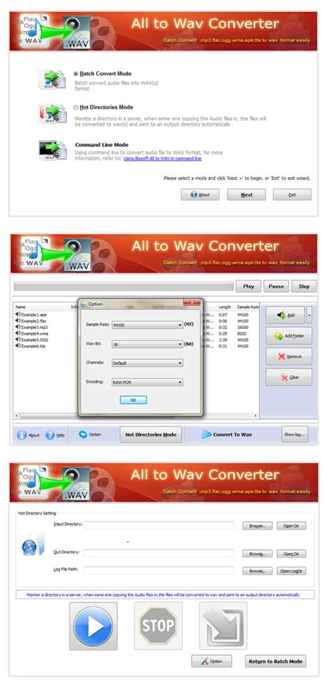 Boxoft All To Wav Converter Batch Audio To Wav Converter Support Watched Folder Converting