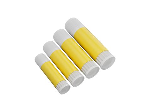 Closeup Yellow Glue Stick With White Cap Glues Tick Set Small To Large 3d Illustration 27244084 Png