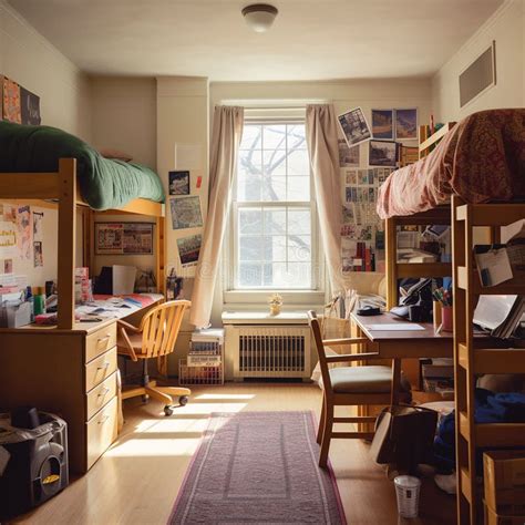 College Dorm Ai Generated Stock Illustration Illustration Of Estate