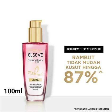 Jual Loreal Elseve Extraordinary Oil Hair Serum Pink 100 Ml Shopee Indonesia