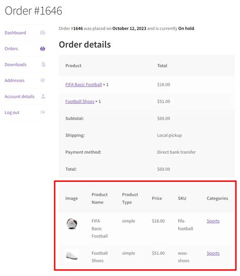 How To Display Extra Product Details On Woocommerce My Account View Order Page Tyche Softwares