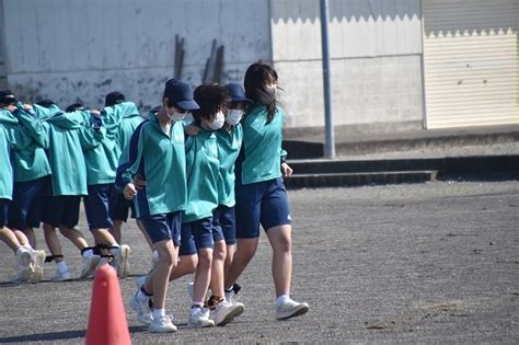 体育大会練習⑤ 初倉中学校