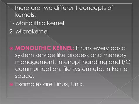 Microkernel Architecture Pptx Operating Systems Computer Software