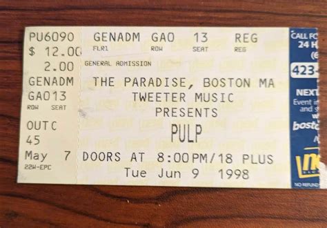The Ghost Of Tony Gold Concert And Tour History Concert Archives
