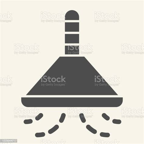 炊具罩固體圖示廚房排氣罩符號字形風格象形圖在米色背景用於移動概念和網頁設計的通風標誌向量圖形向量圖形及更多一個物體圖片 Istock