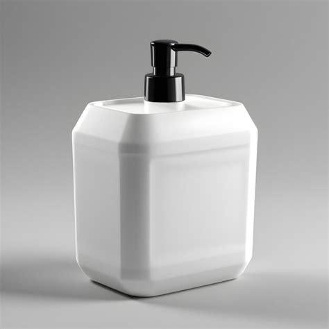 White Plastic Soap Container Premium Ai Generated Image