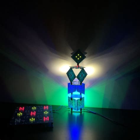 PCB Tic Tac Toe Light Sculptures Hackaday Io
