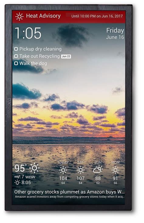 Dakboard A Customizable Display For Your Photos Calendar News