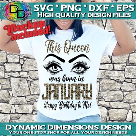 January Girl Svg January Birthday Bday Svg Lips Svg Women Born In J