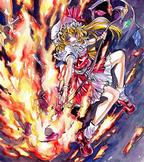 Flandre Scarlet Touhou Drawn By Kabaji Danbooru
