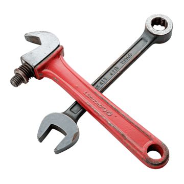 Crossed Plumber Pipe Wrench Construction Craft Crossed PNG