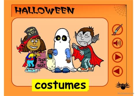 Halloween Vocabulary Vocabulary Flas English Esl Powerpoints