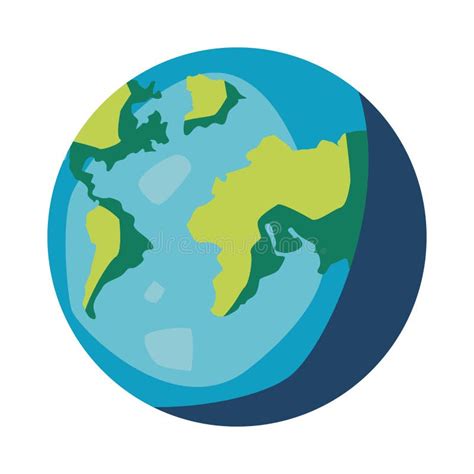 Flat Earth Globe Stock Vector Illustration Of Ocean 273208153
