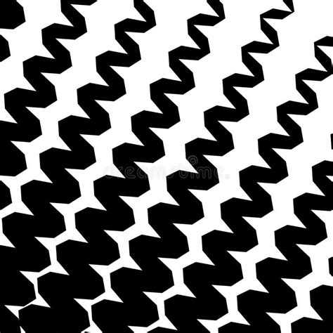 Geometric Simple Zigzag Print Wave Pattern Stock Vector Illustration
