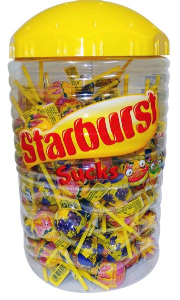 Starburst Sucks Fruit Flavoured Lollipops 13kg Tub Lolliesnstuff