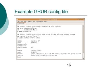 Linux Booting Procedure PPT Operating Systems Computer Software