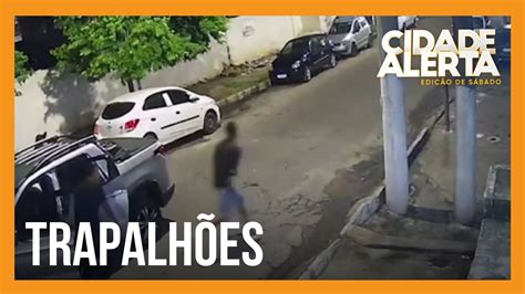 Bandidos Roubam Carro E Se Atrapalham Na Hora De Fugir YouTube