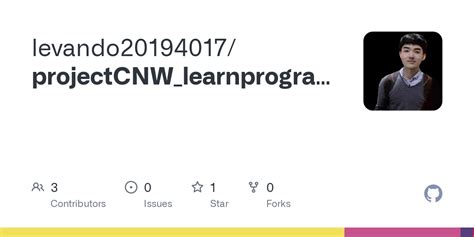 GitHub Levando ProjectCNW Learnprogramming Website
